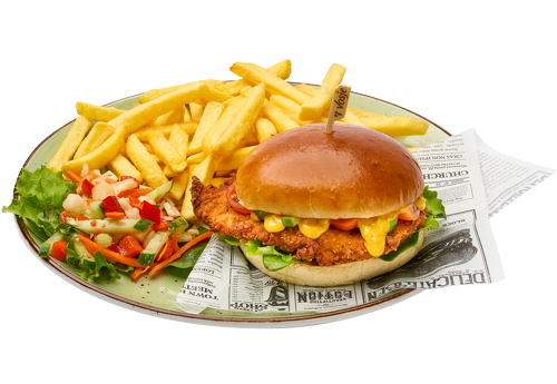 Kipburger menu - 't Vosje